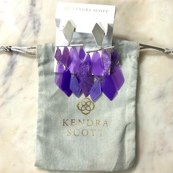 Kendra Scott | Jewelry | Ks Prototype Hanna Earrings In Bright Silver ...